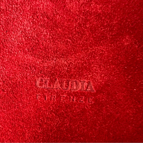 Claudia Firenze | Bags | Claudia Firenze Suede Handbag Burnt Red Dark ...